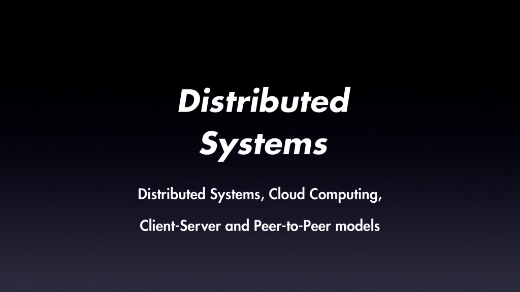 Distributed Systems - Speaker Deck