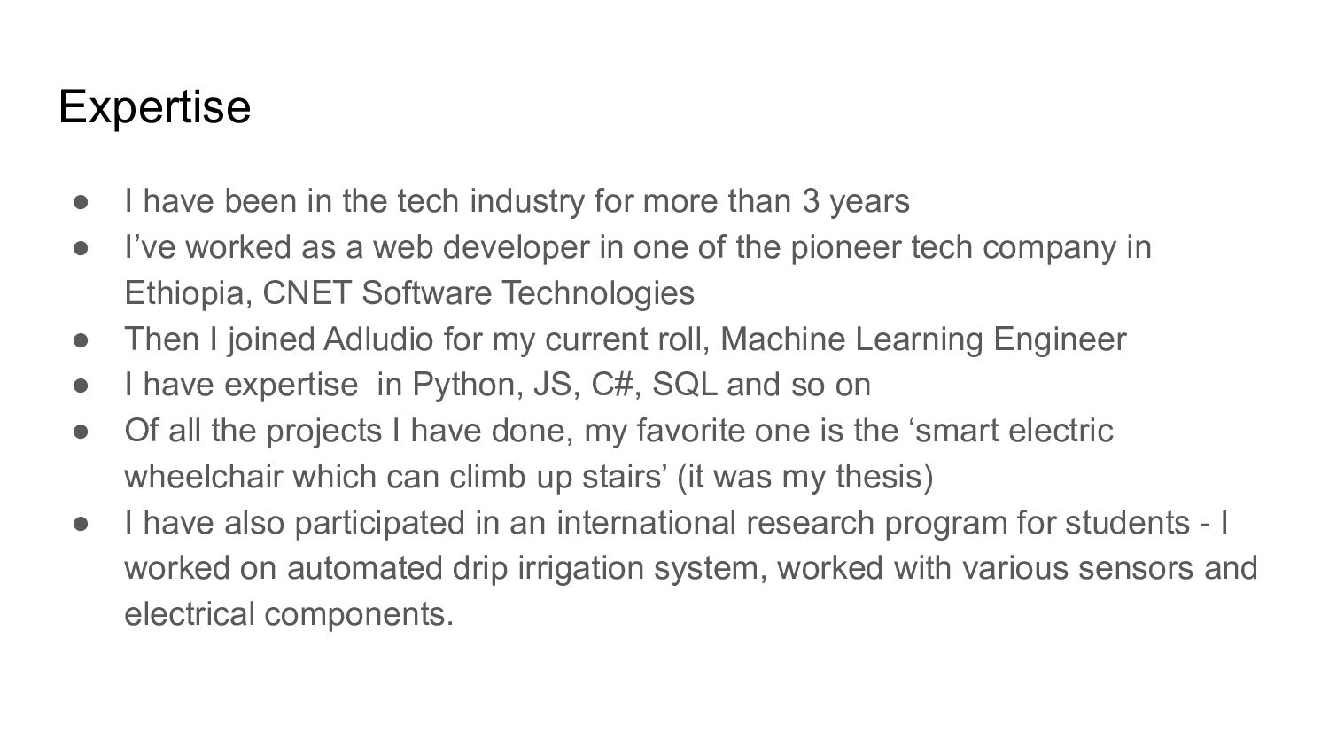 Natnael Masresha Zerihun - Speaker Deck