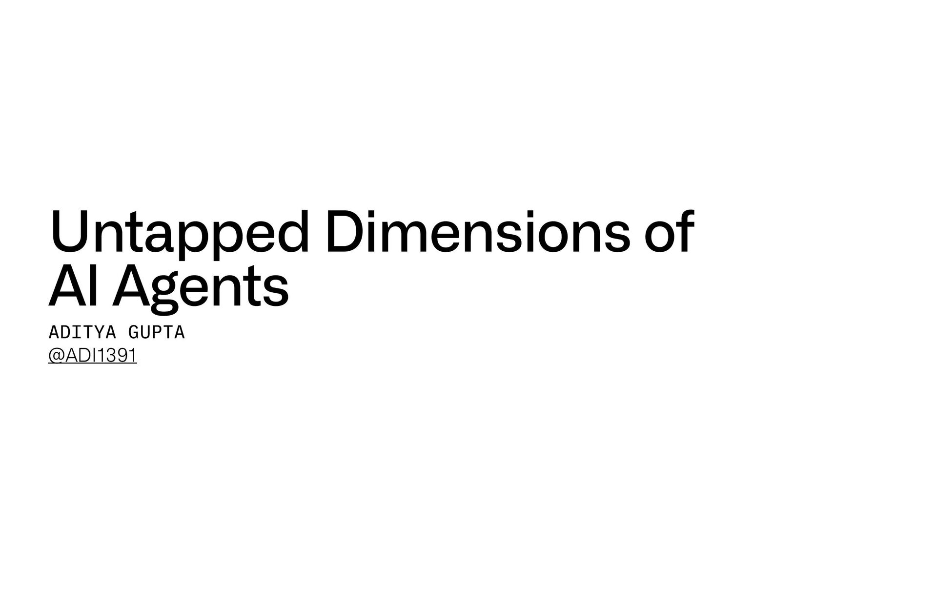 The Untapped Potential of AI Agents - Speaker Deck