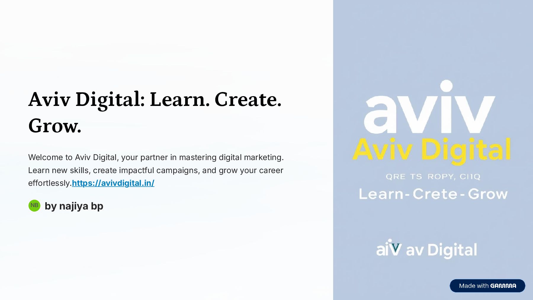 Aviv Digital - Speaker Deck