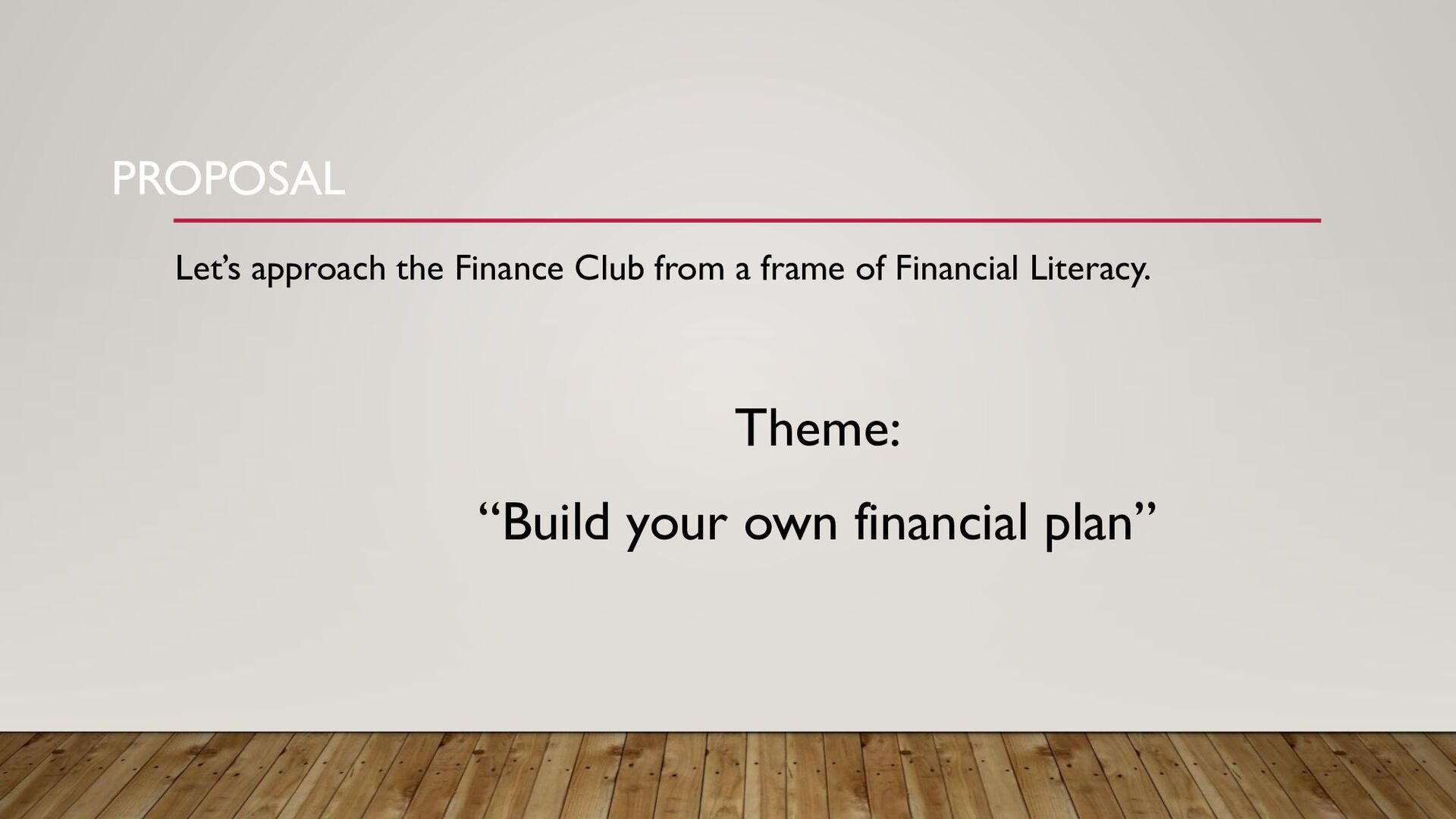 Finance Club Pitch - Speaker Deck