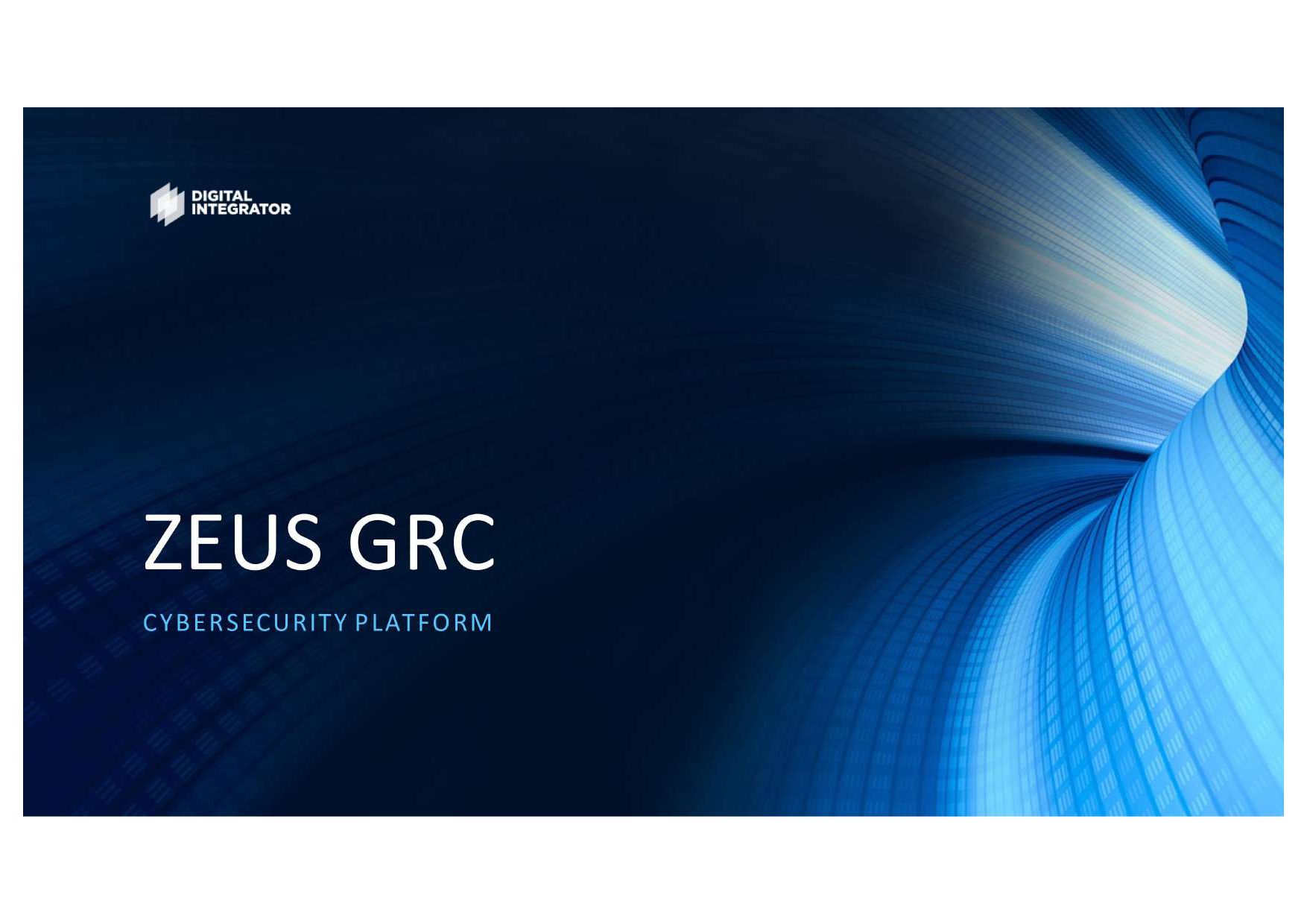 ZEUS GRC CYBERSECURITY PLATFORM - Speaker Deck