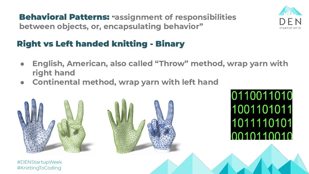 A Binary Transformation from Knitting to Coding - Speaker Deck