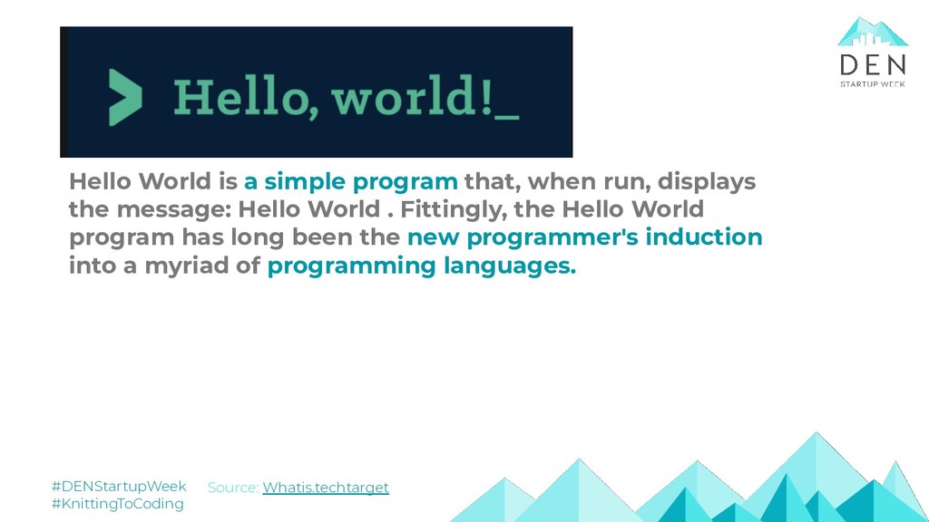 A Binary Transformation from Knitting to Coding - Speaker Deck
