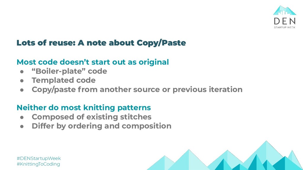 A Binary Transformation from Knitting to Coding - Speaker Deck