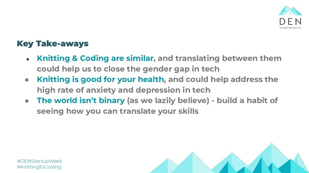A Binary Transformation from Knitting to Coding - Speaker Deck