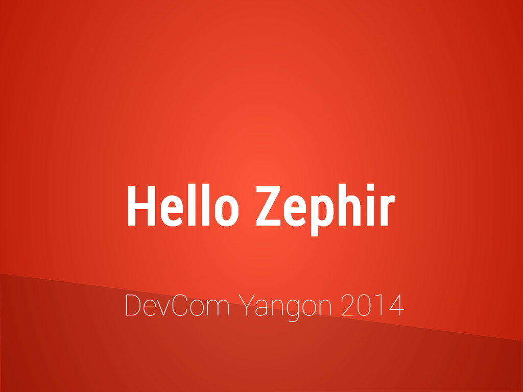 Hello Zephir - Speaker Deck