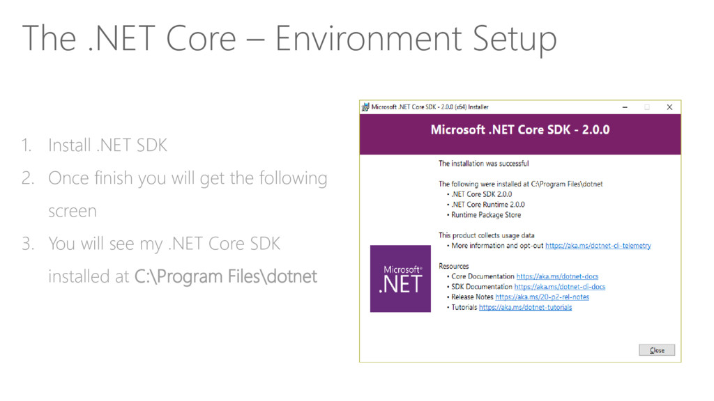 Learn NET Core Introduction Speaker Deck