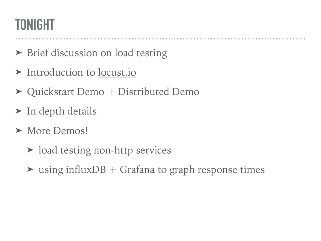 Load Testing with Locust.io - Speaker Deck