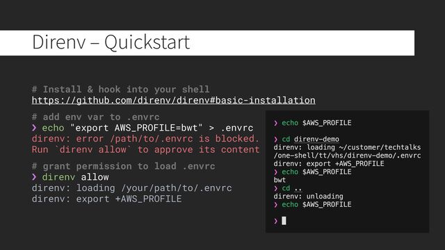 many projects - one shell - Speaker Deck