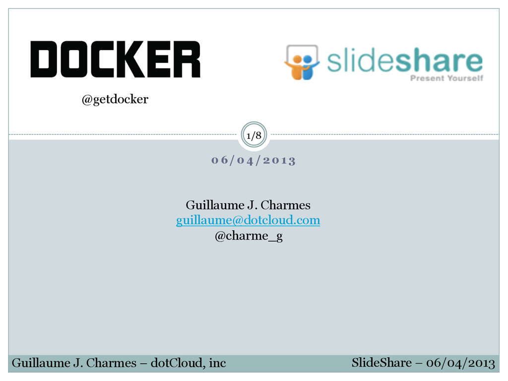Introduction To Docker Speaker Deck