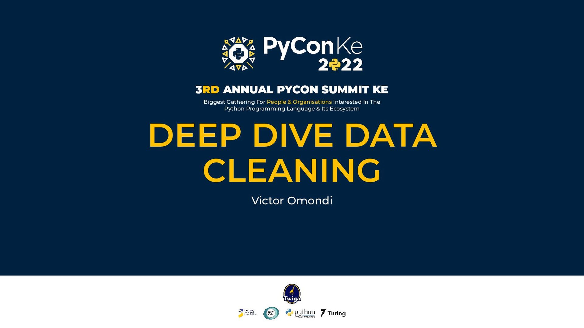 Deep Dive Data Cleaning - Speaker Deck