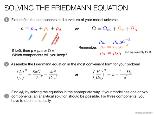 Cosmology cheatsheet 2 - Speaker Deck