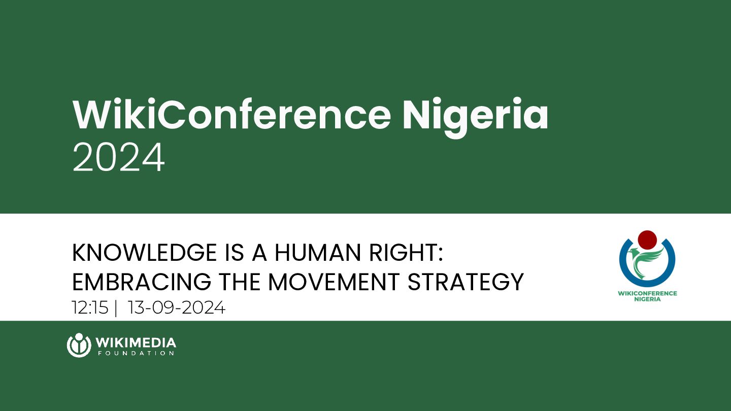 KNOWLEDGE IS A HUMAN RIGHT: EMBRACING THE MOVEMENT STRATEGY - Speaker Deck