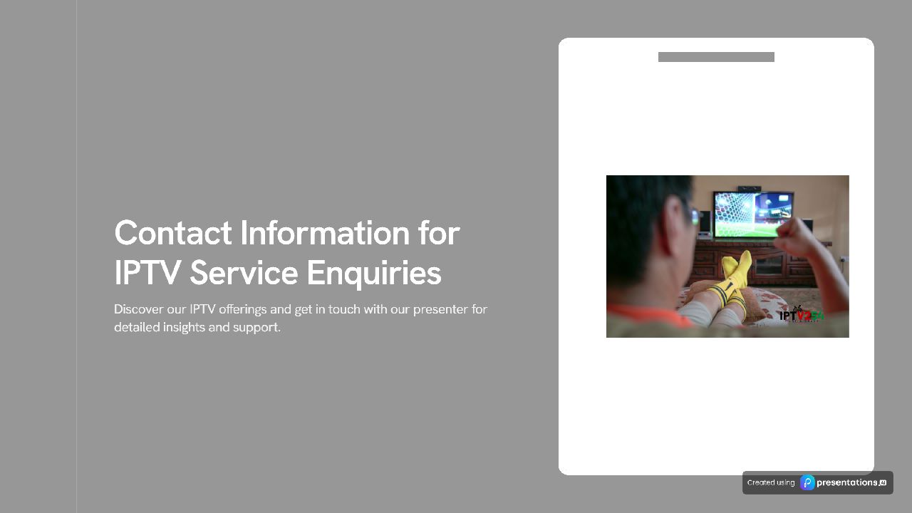 Cutting the Cord: Why More People Are Switching to IPTV - Speaker Deck