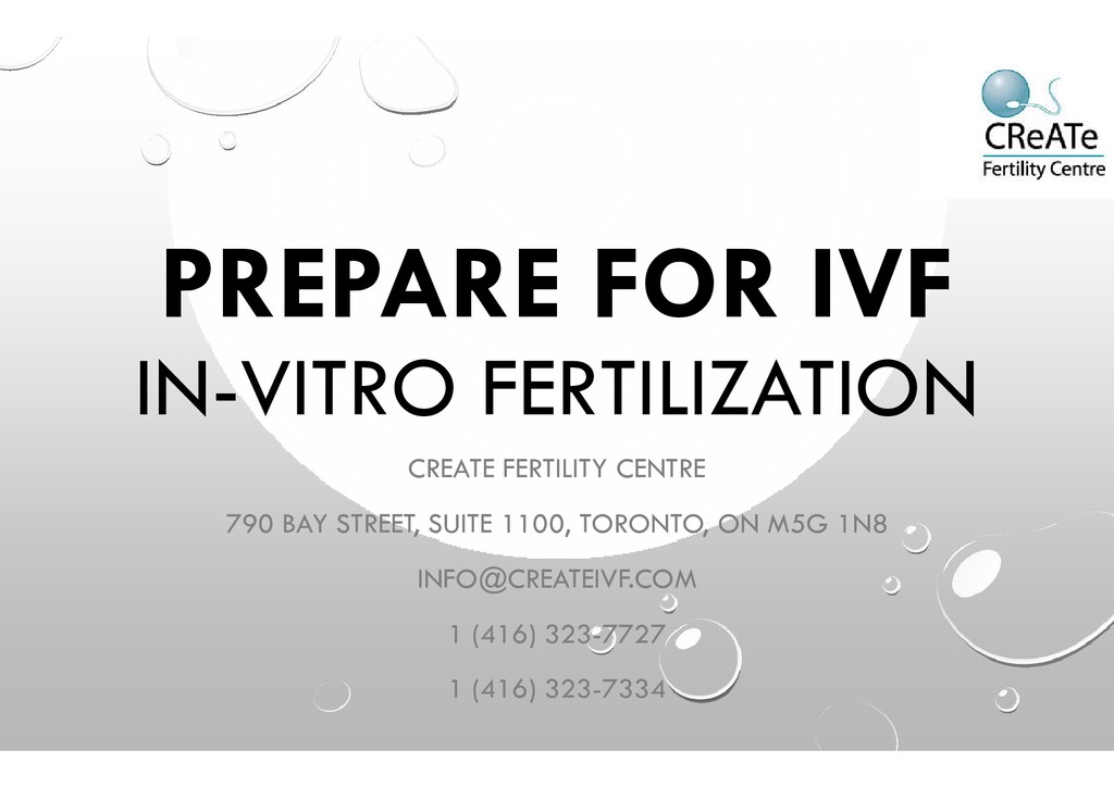 All you need to know about the IVF - Create Fertility Centre - Speaker Deck