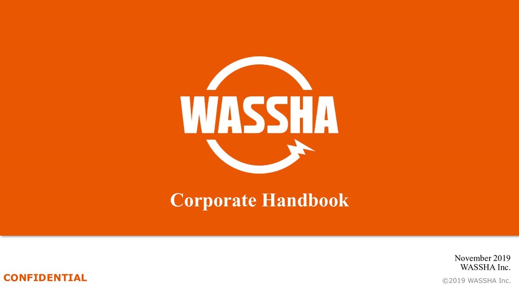 WASSHA Corporate handbook - Speaker Deck