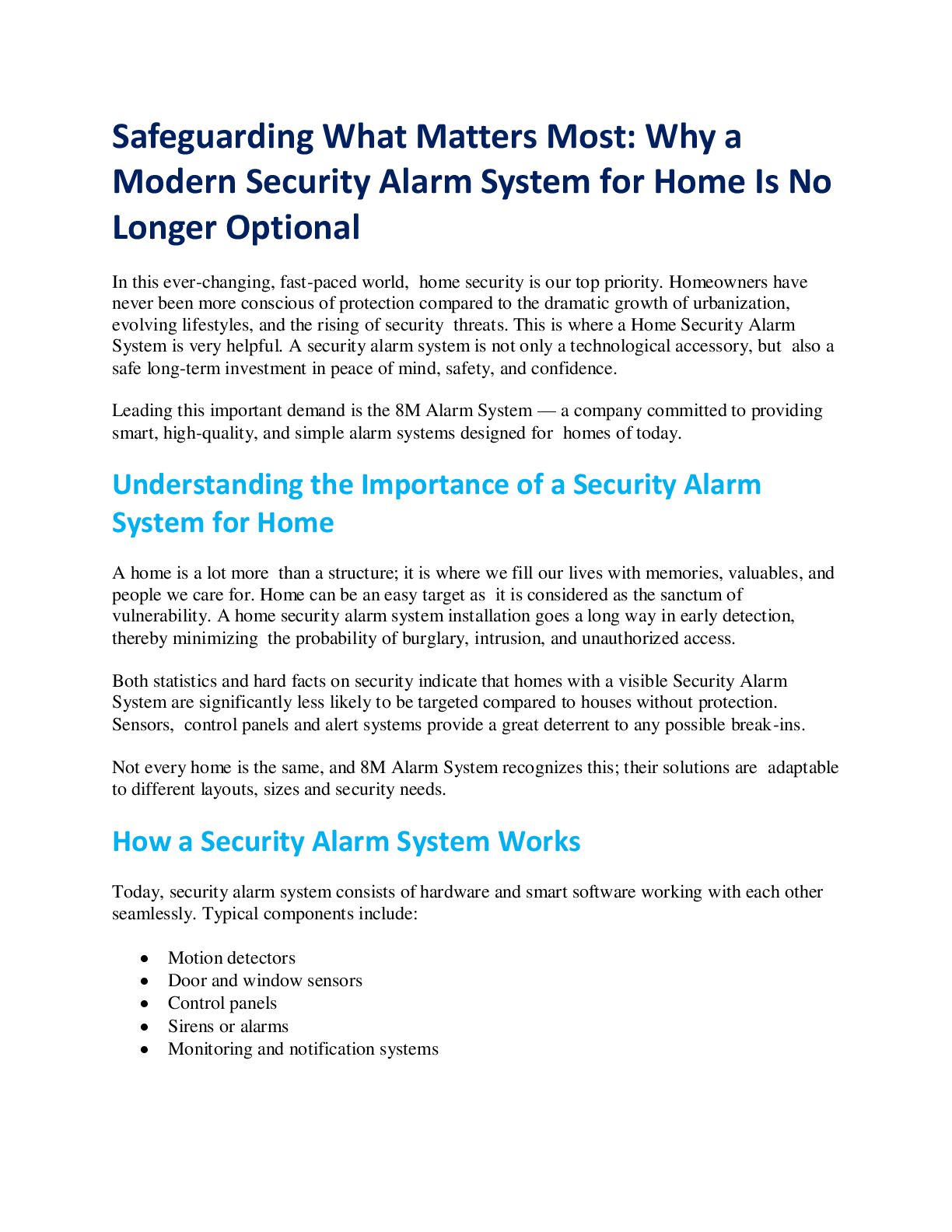 Protecting What You Care About: Why You Need a Modern Security Alarm ...