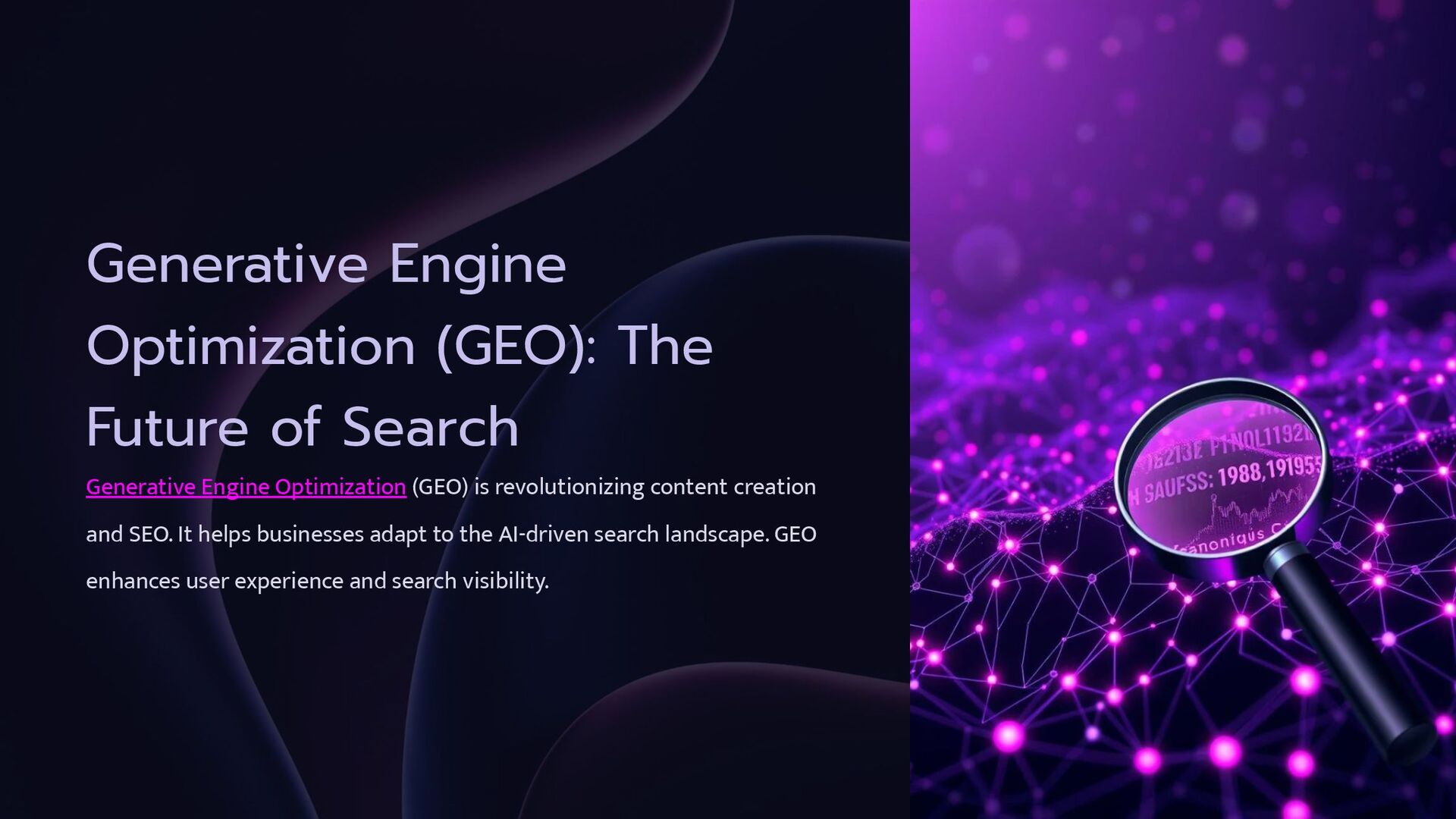 Generative Engine Optimization (GEO) - Speaker Deck
