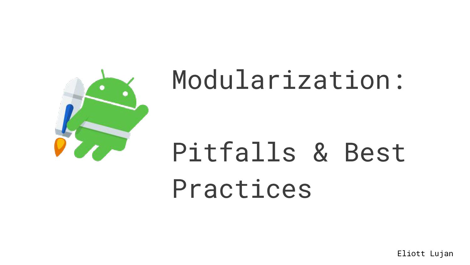 PAUG - Modularization : pitfalls & best practices - Speaker Deck