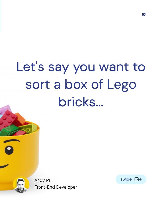 Want to learn Big O notation with Legos? - Speaker Deck