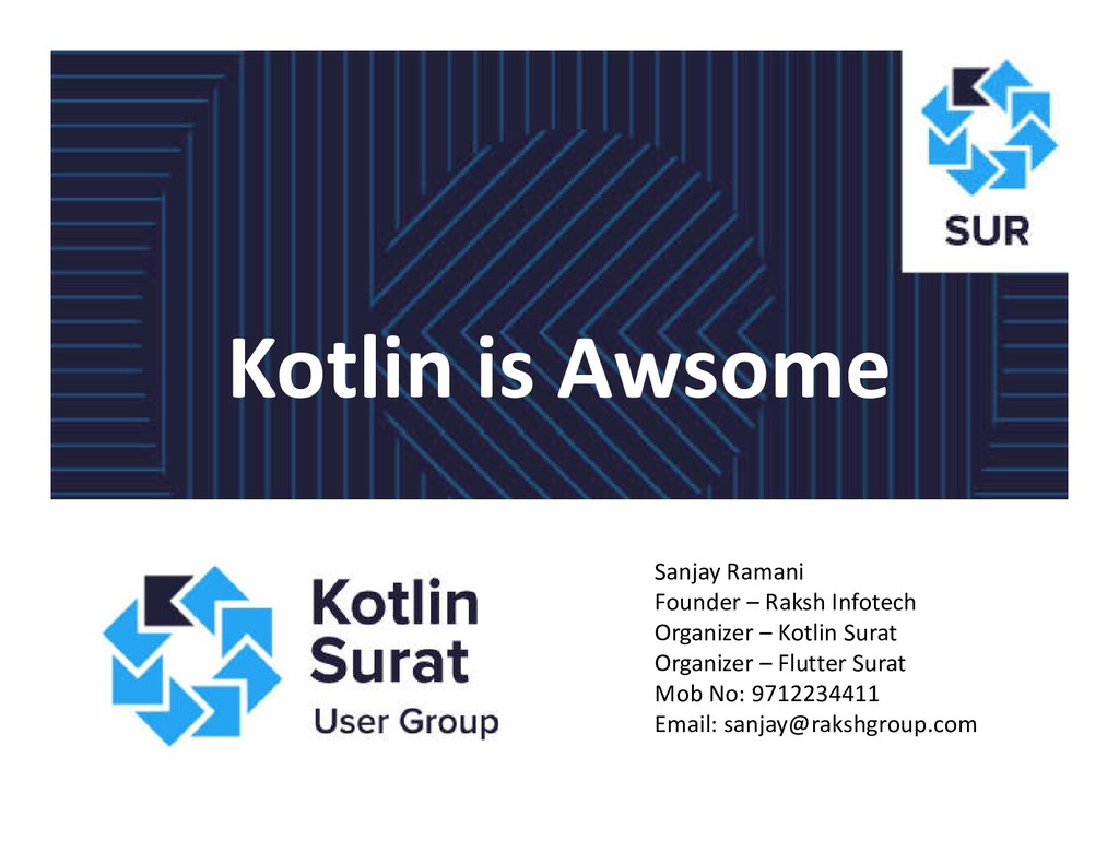 Kotlin is Awesome - Speaker Deck
