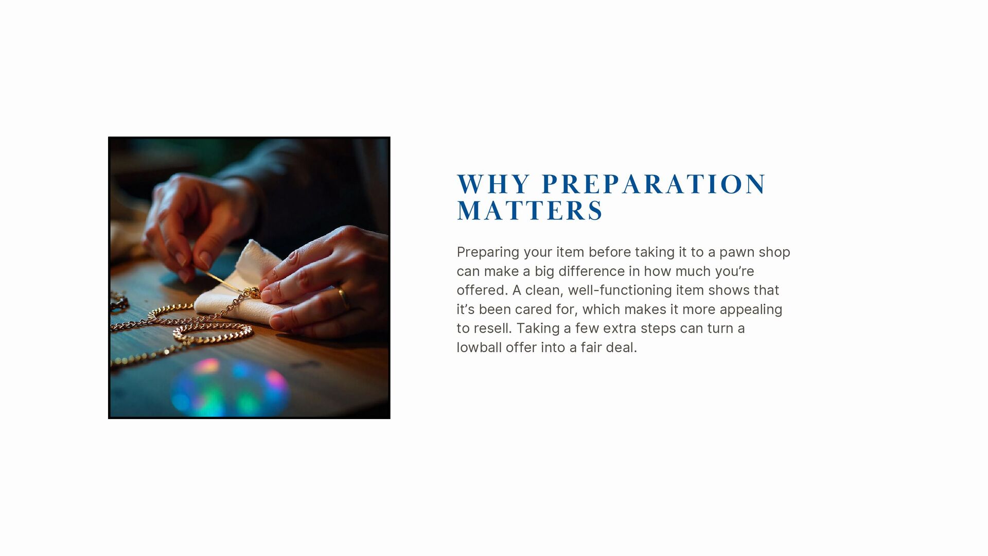 How to Prepare Your Item for Pawning - Speaker Deck