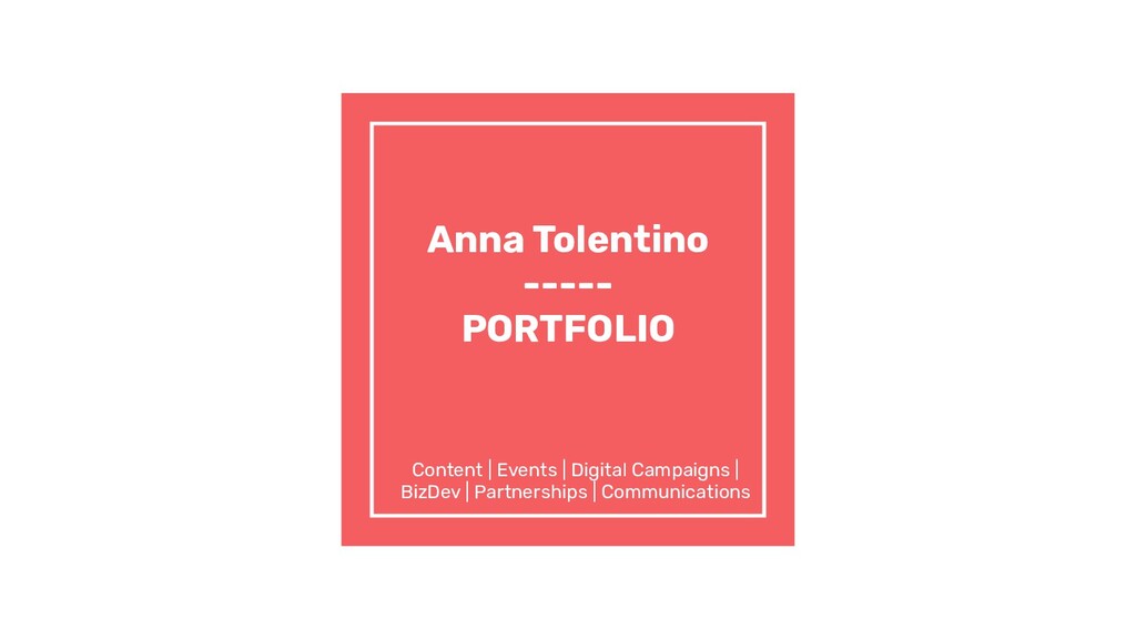Portfolio of past projects - Speaker Deck