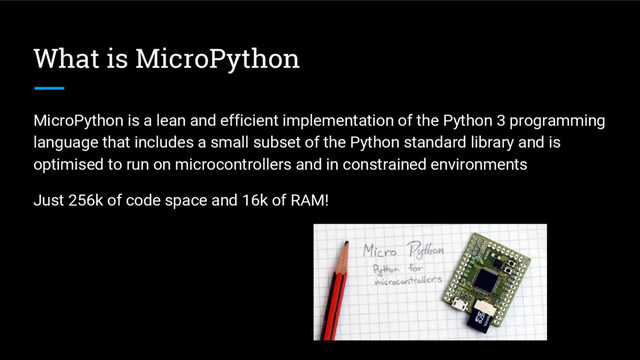 Enter MicroPython - Speaker Deck