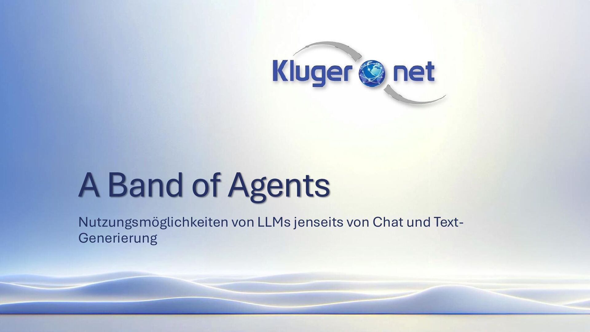 A Band of Agents - Speaker Deck