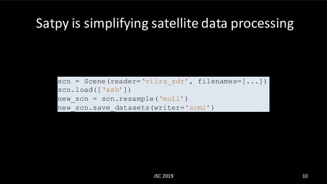 Processing High Resolution Satellite Data With Satpy Speaker Deck