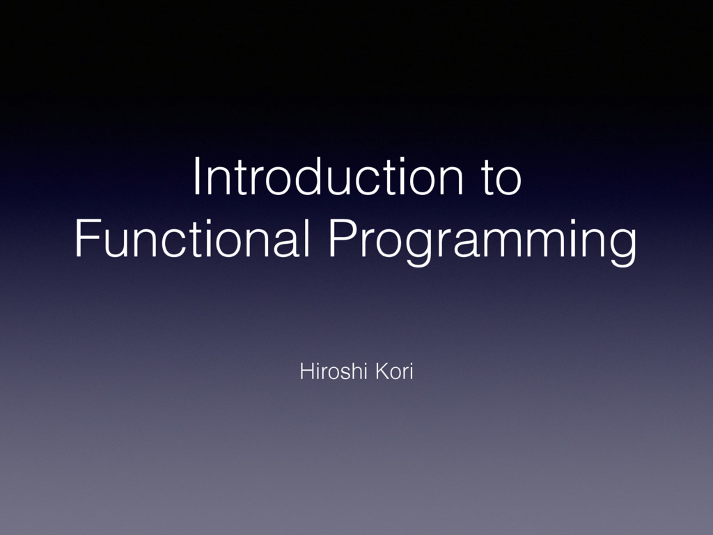 Introduction to Functional Programming with Swift - Speaker Deck