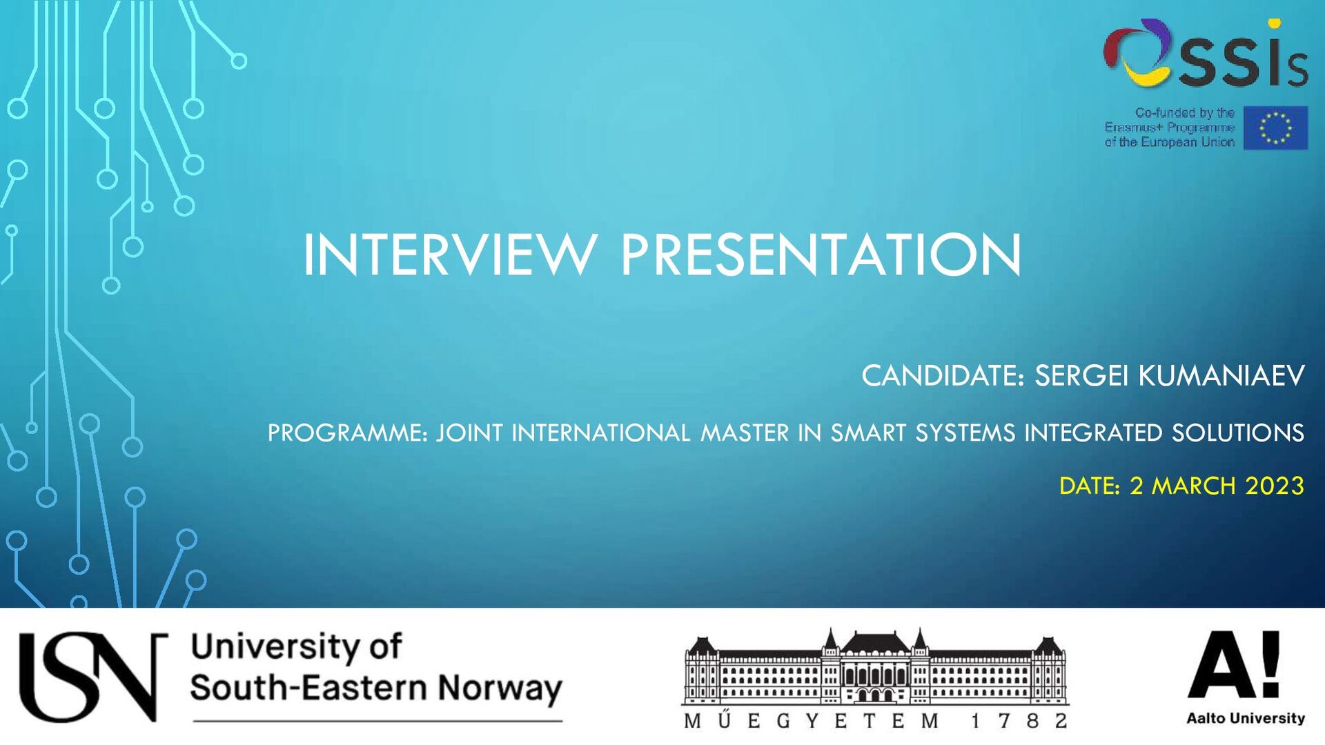Presentation for the interview - Speaker Deck
