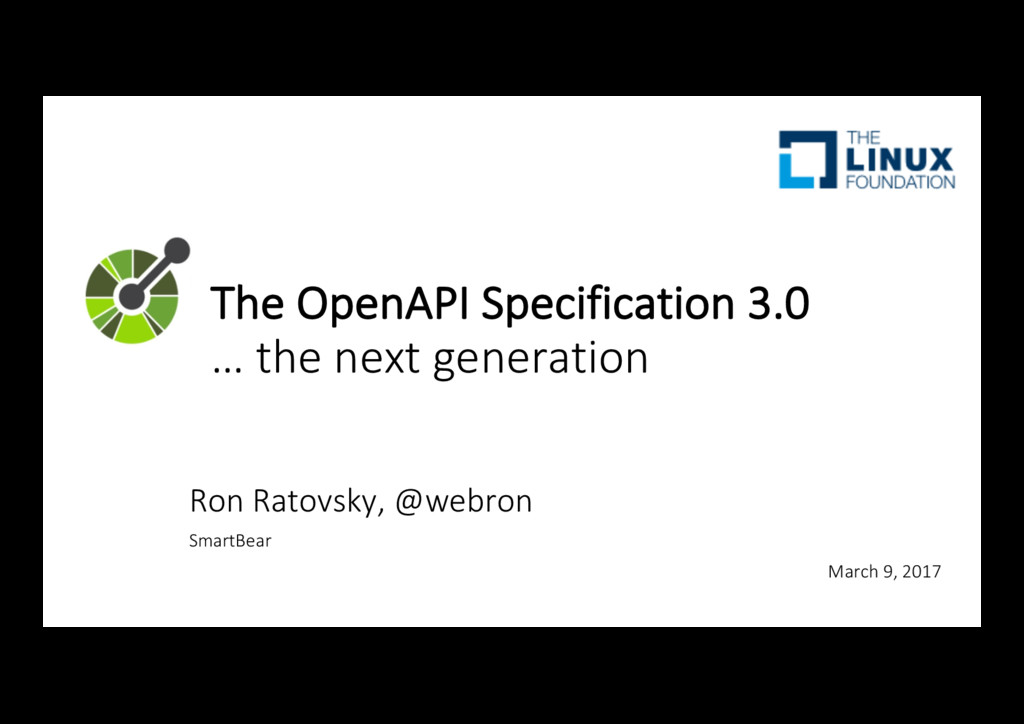 OpenAPI 3.0.0-RC0 APICraft SF Meetup - Speaker Deck