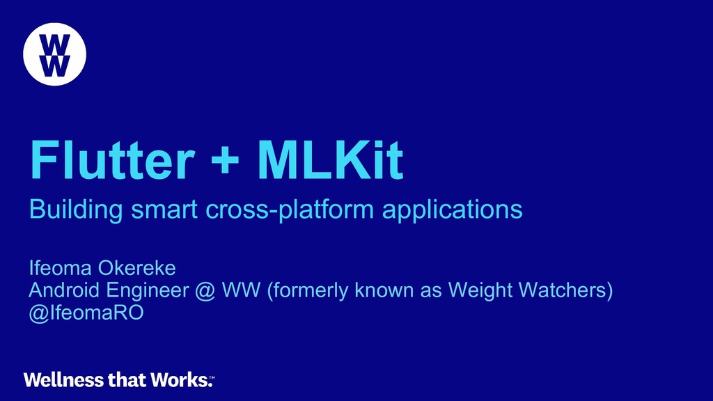 Flutter + MLKit: Building smart cross-platform applications - Speaker Deck