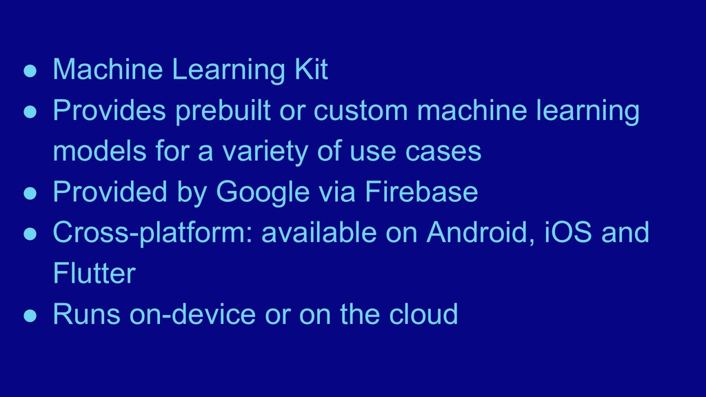 Flutter + MLKit: Building smart cross-platform applications - Speaker Deck