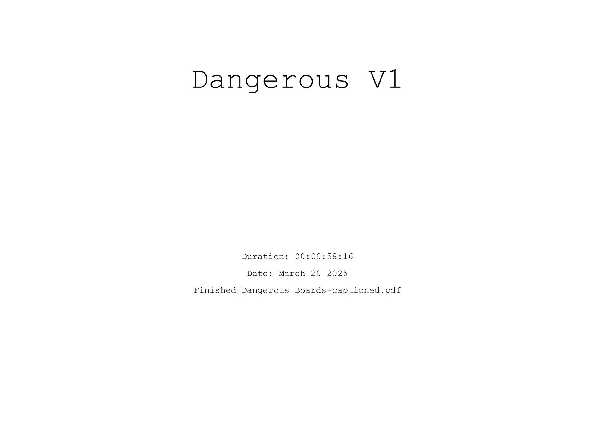 Dangerous - Speaker Deck