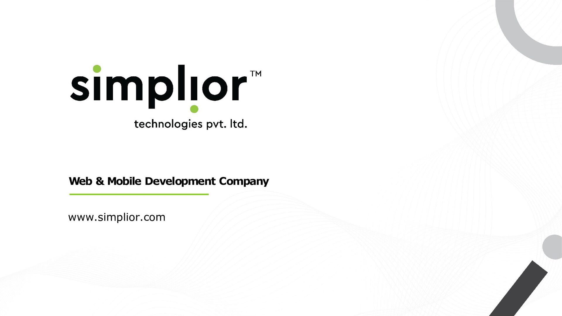 Best Web & E-commerce Development Company in India & USA - Simplior - Speaker Deck