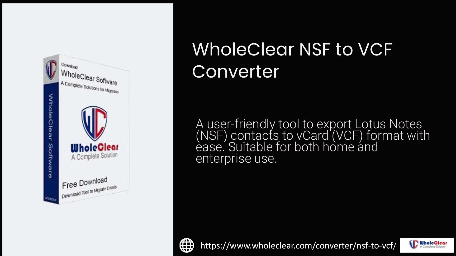 Cross-Platform Contact Sharing with WholeClear NSF to VCF Converter - Speaker Deck