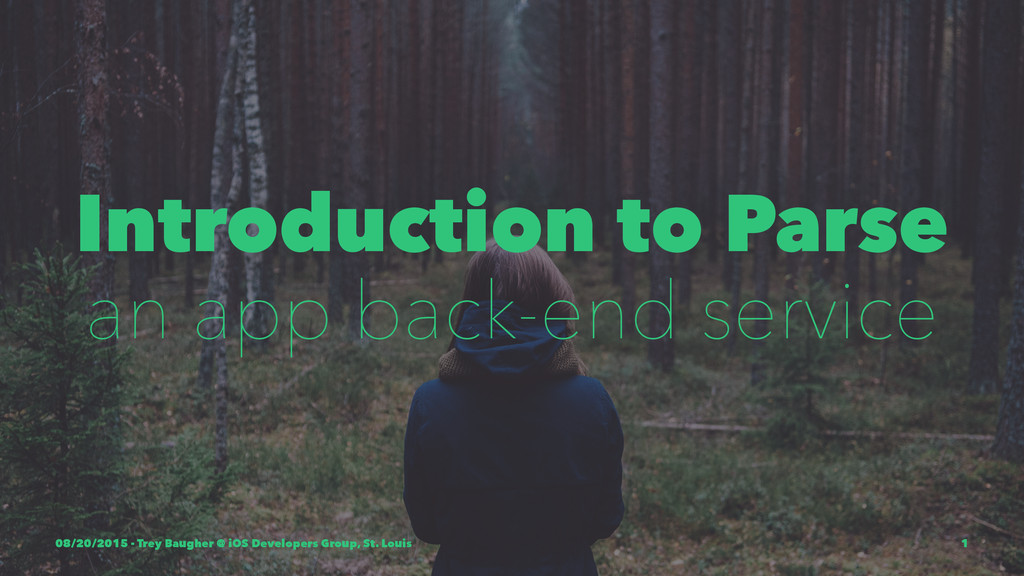 Introduction to Parse: an app back-end service - Speaker Deck