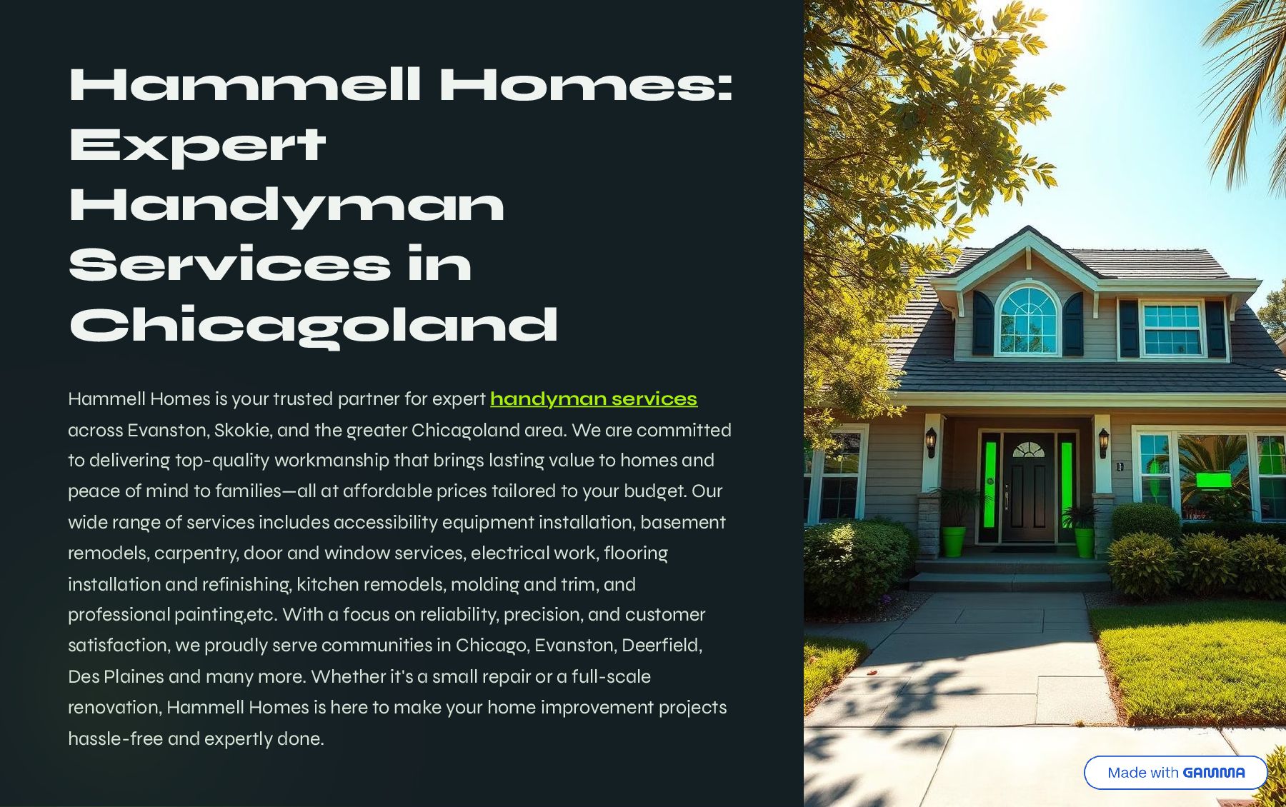 Handyman Services Speaker Deck