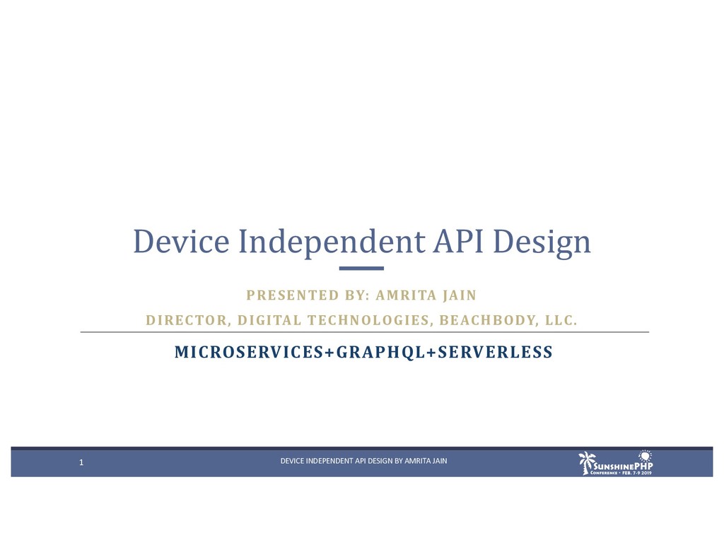 Device Independent API design - Speaker Deck