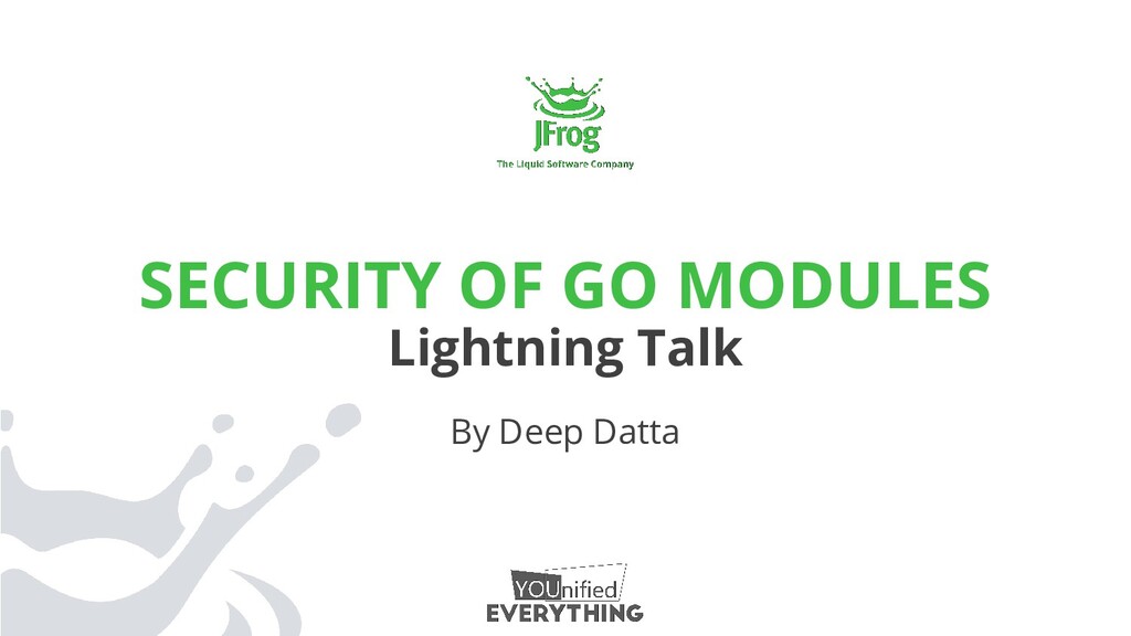 Security of Go Modules and Vulnerability Scanning in GoCenter - Speaker ...