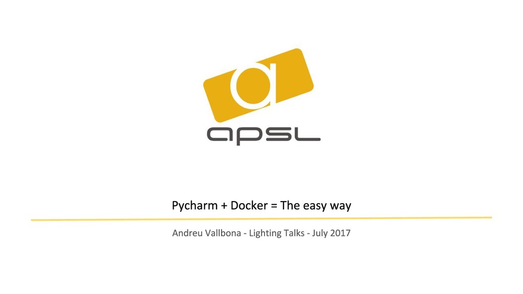 Pycharm + Docker - Speaker Deck