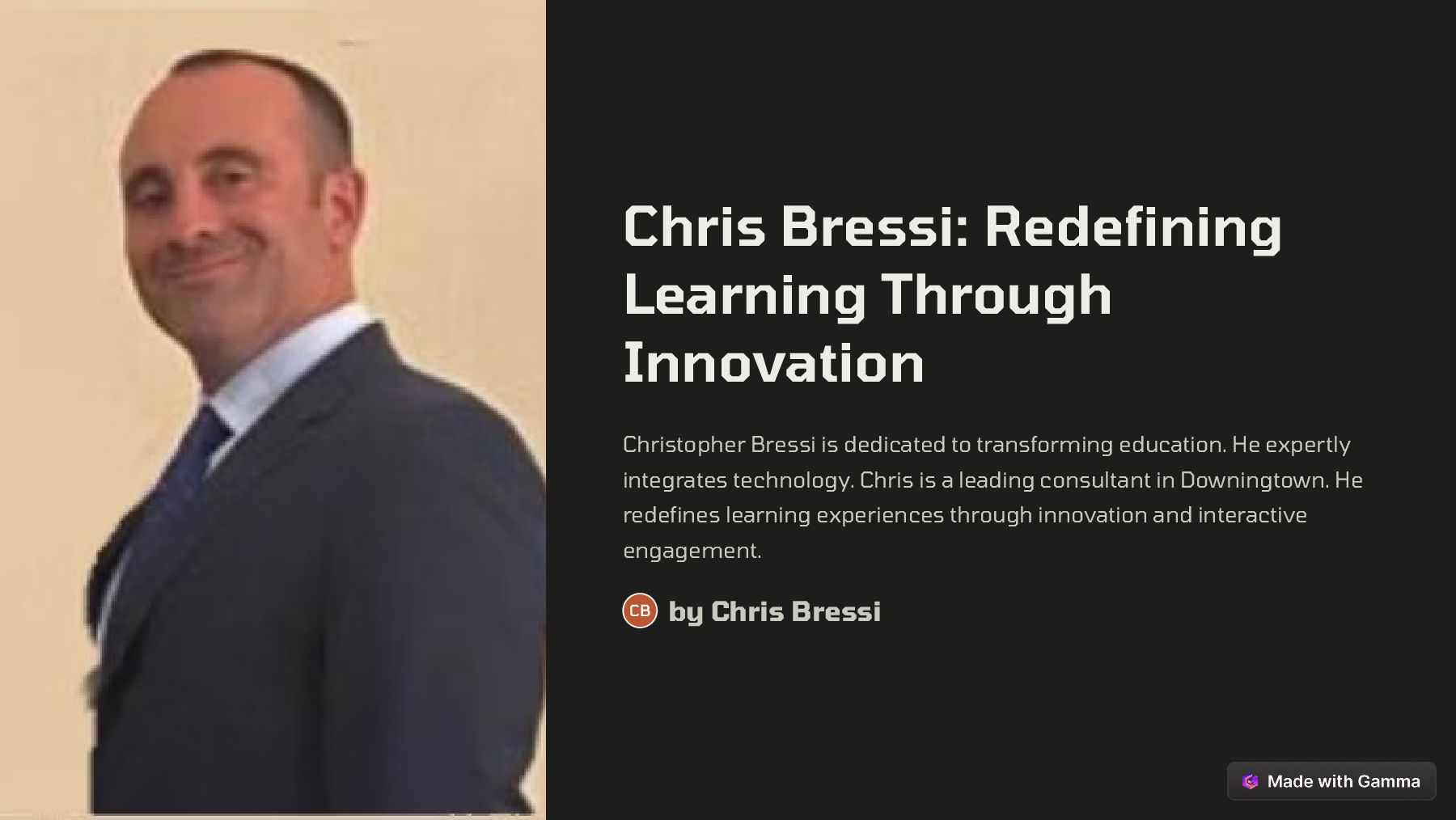 Chris Bressi provides expert consulting services in Downingtown ...