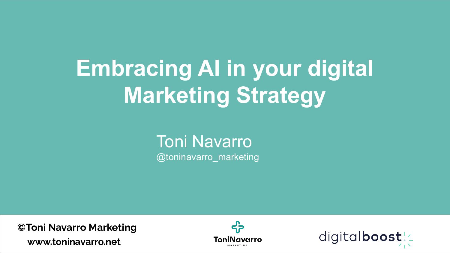 Embracing AI in your Digital Marketing Strategy - Speaker Deck