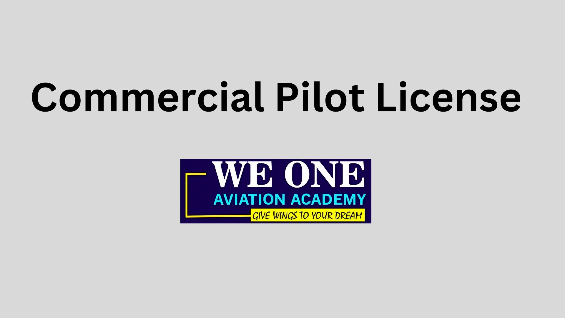 Join the Best Pilot Course at We One Aviation - Speaker Deck