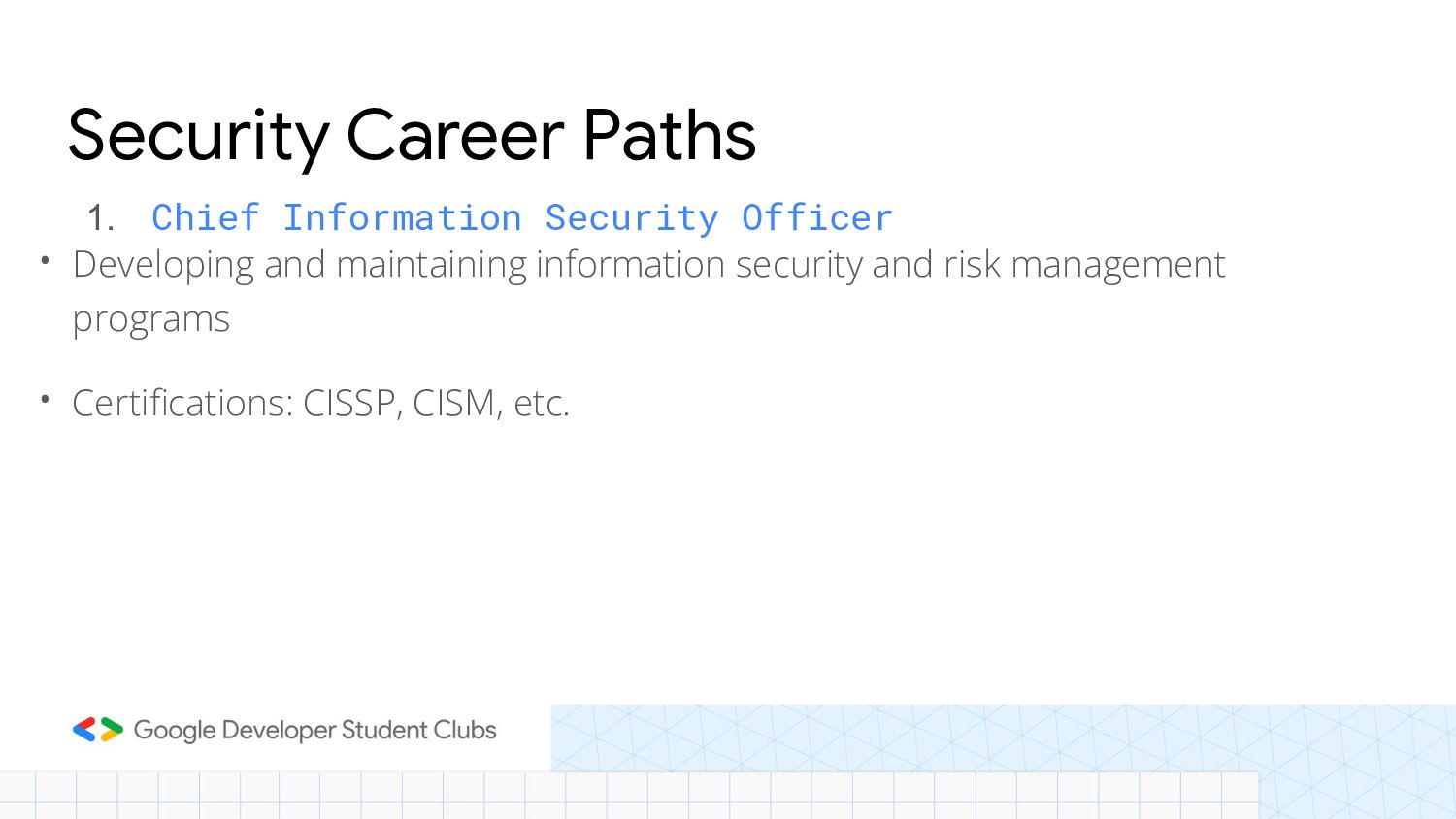 Cyber Security Career Paths in 2022 - Speaker Deck