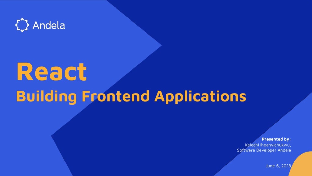 Frontend Development Why Choose React Speaker Deck