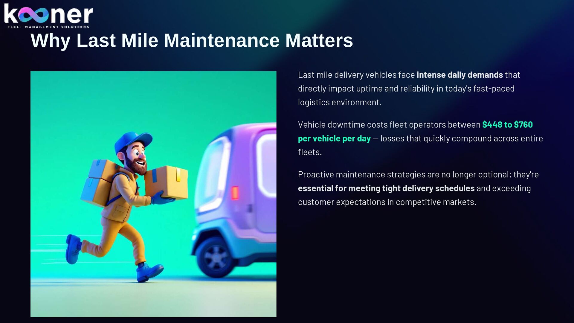 Kooner Last Mile Fleet Management Service - Speaker Deck